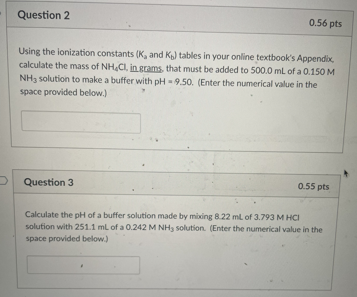 Solved Using the ionization constants (Ka and Kb) tables in | Chegg.com