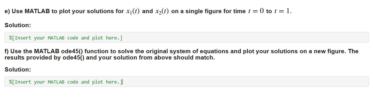Solved Problem 2: Consider the system of differential | Chegg.com