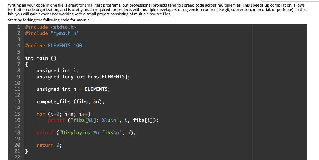 Solved Writing all your code in one file is great for small | Chegg.com