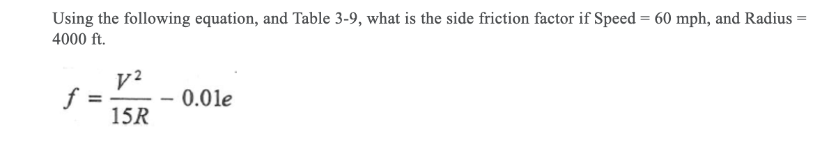 Solved Using the following equation, and Table 3-9, what is | Chegg.com