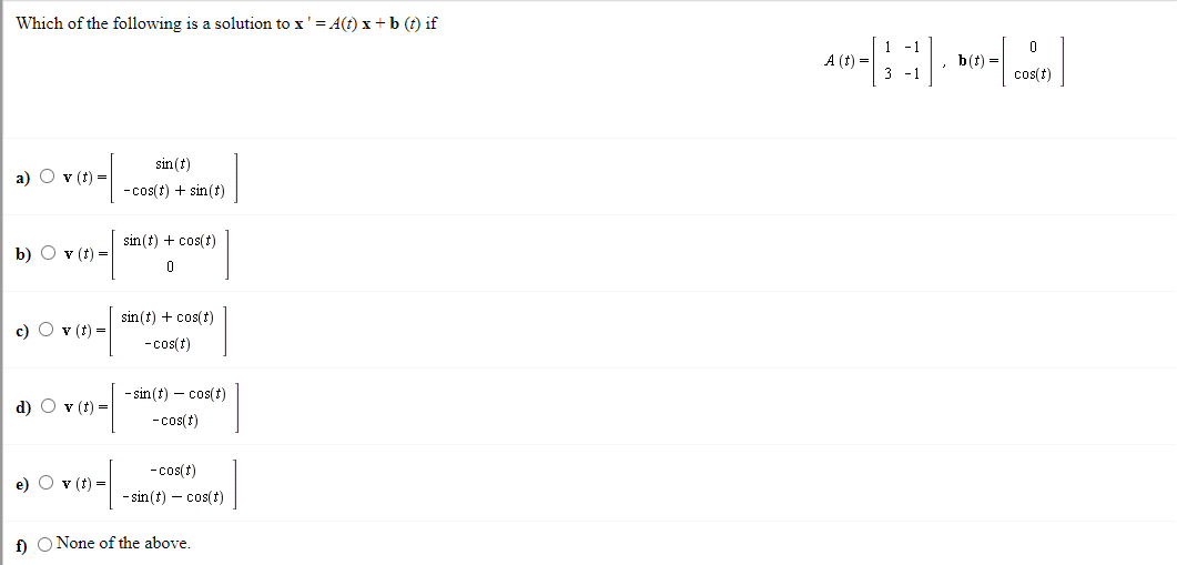 Solved Write the system in vector matrix form: ; -2, +7, +4+ | Chegg.com