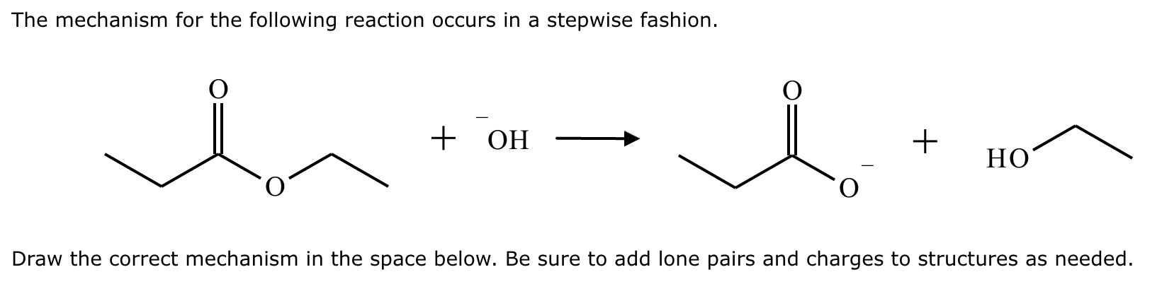 Solved The mechanism for the following reaction occurs in a | Chegg.com