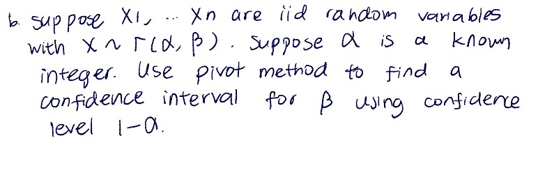 Solved a b. suppose XI, xn are iid random variables with | Chegg.com
