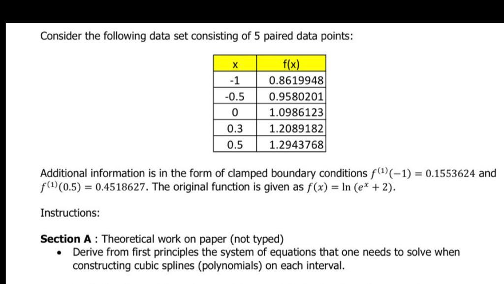Solved Consider the following data set consisting of 5 | Chegg.com
