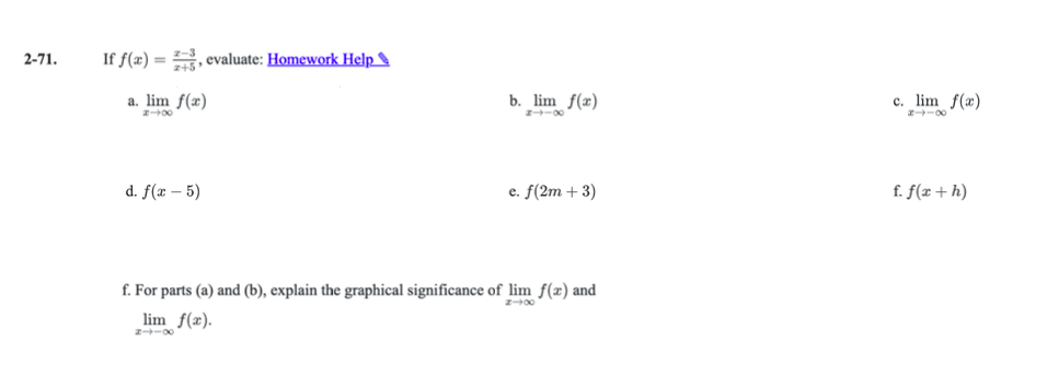 Solved 2-71. ﻿If f(x)=x-3x+5, ﻿evaluate: Homework | Chegg.com