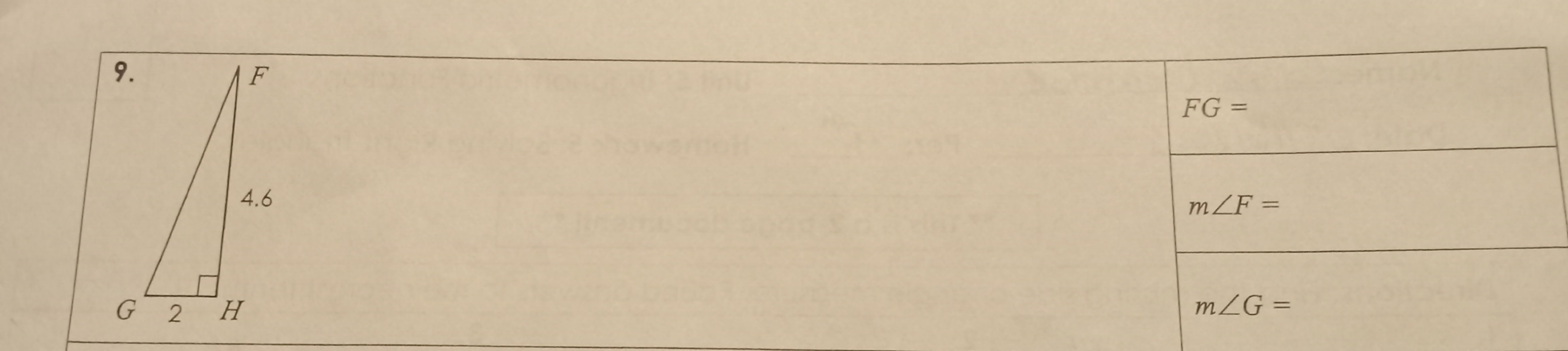 Solved FG= m∠F= m∠G= | Chegg.com