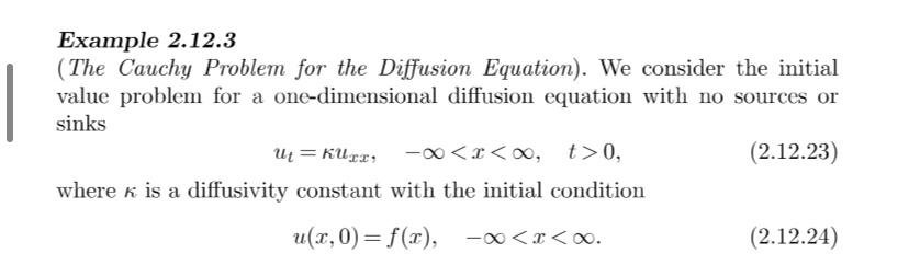 Example 2 12 3 The Cauchy Problem For The Diffusion