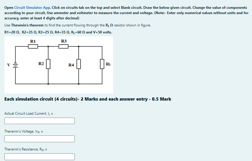 Solved Open Circuit Simulator App. Click on circuits tab on | Chegg.com