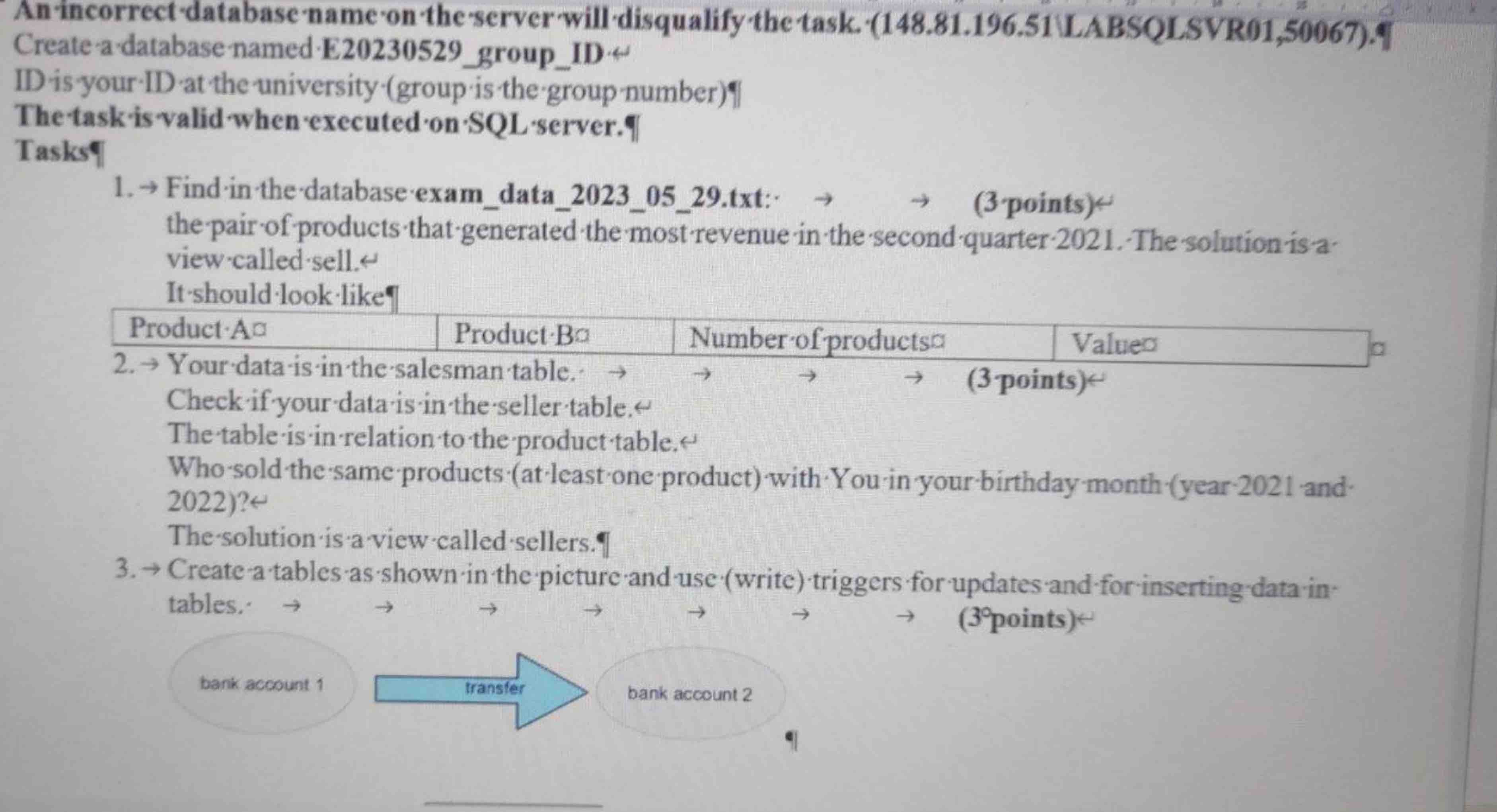 Solved An incorrect database name 'on the server' will | Chegg.com