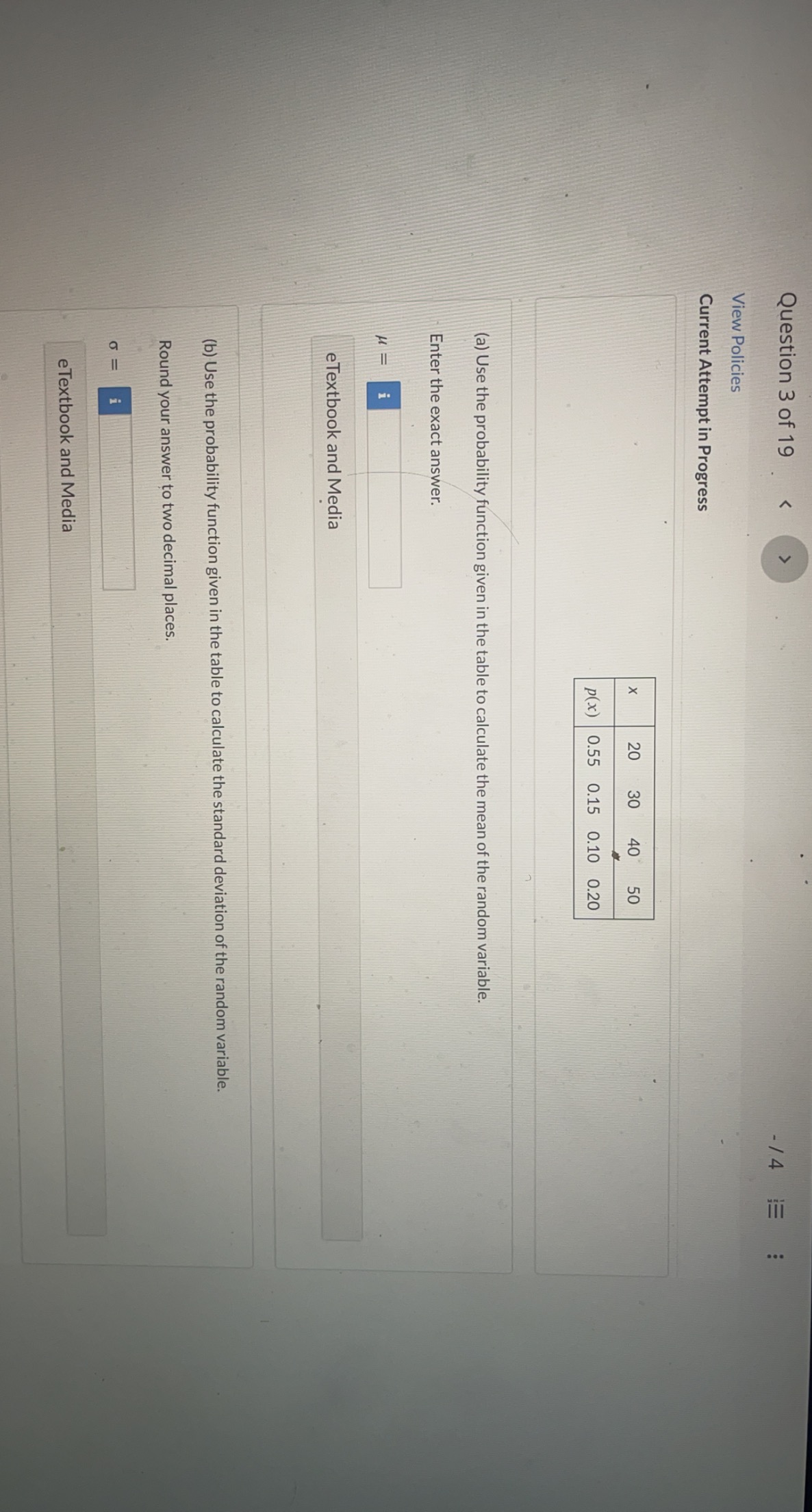 Solved Current Attempt in Progress (a) Use the probability | Chegg.com