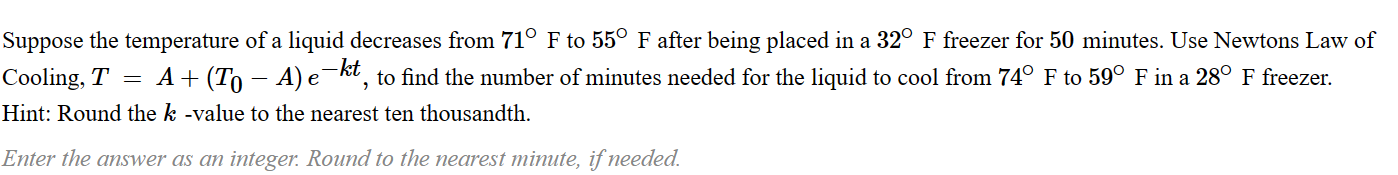 Solved Suppose the temperature of a liquid decreases from | Chegg.com