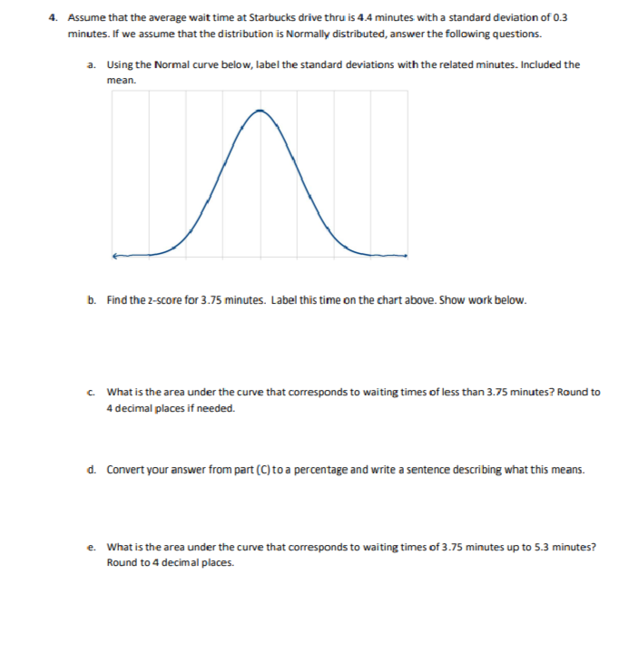 Solved Assume that the average wait time at Starbucks drive | Chegg.com