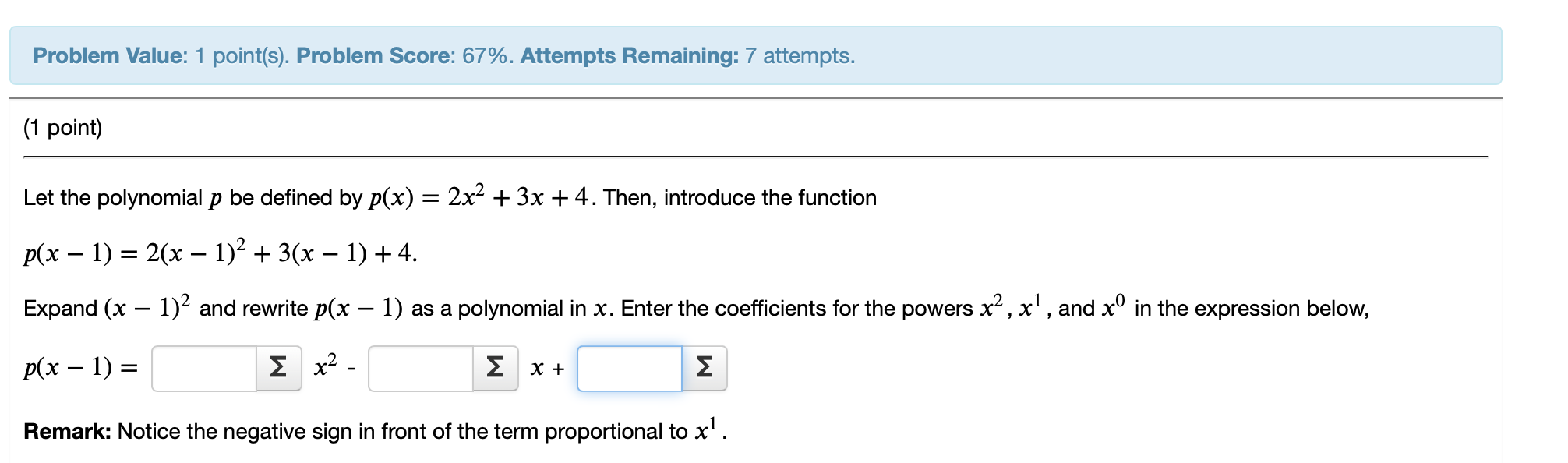 Solved Let the polynomial p be defined by p(x)=2x2+3x+4. | Chegg.com