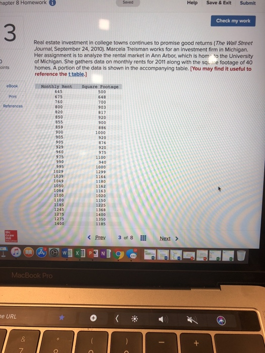Solved Chapter 8 Homework Saved Help Save &Exit Submit Check | Chegg.com