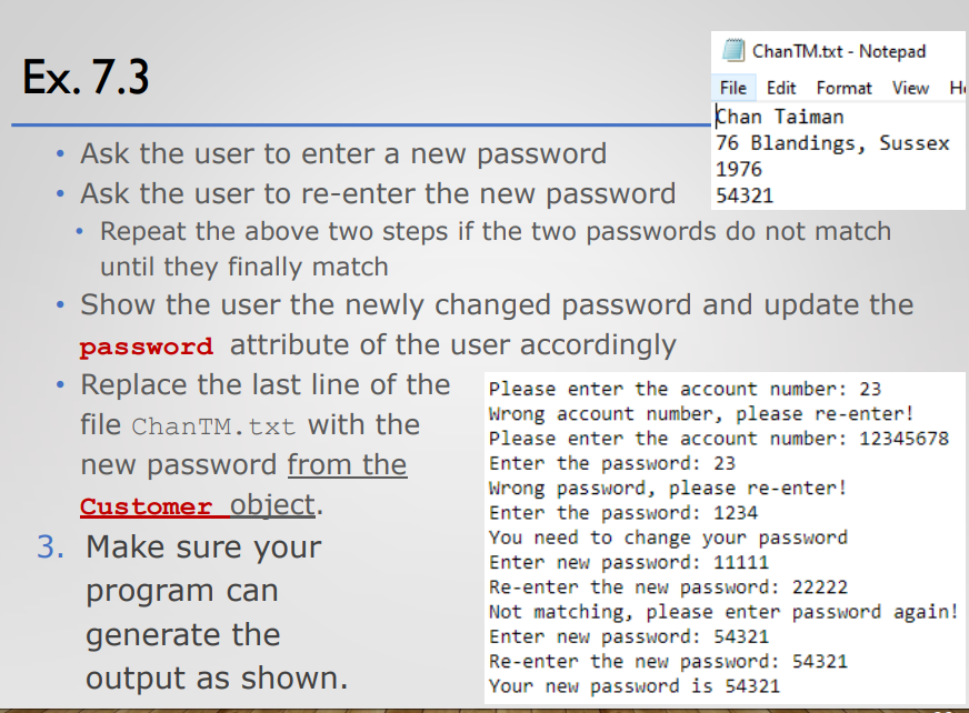 Solved **Python coding problem bank_account.py : class | Chegg.com
