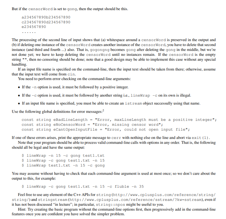 Write code for the following question using C++ and | Chegg.com