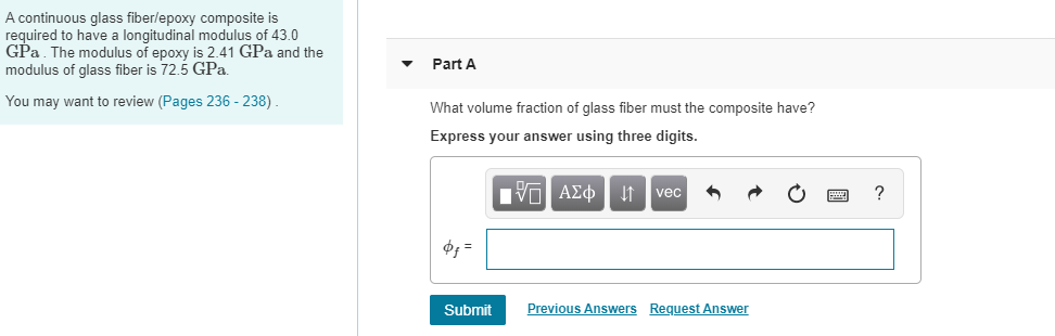 Solved Part B What Will Be The Transverse Modulus Of The