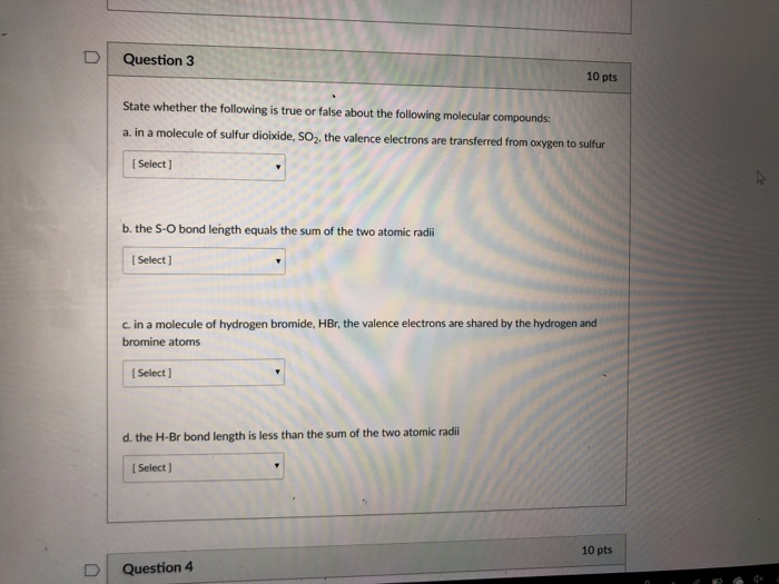 Solved D Question 1 10 pts Predict whether each of the | Chegg.com