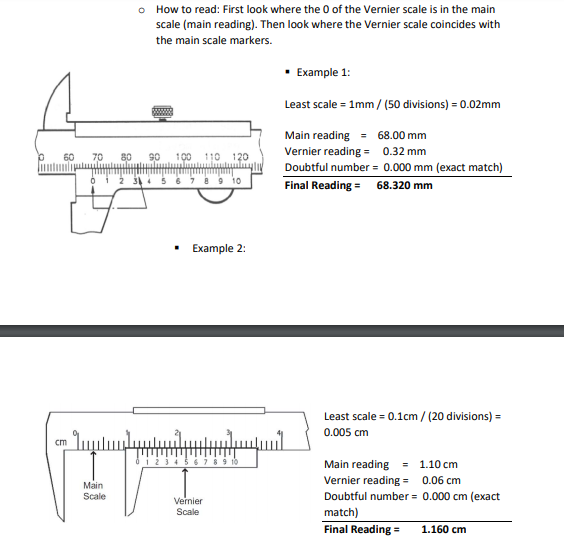 Solved • Instrument can have a main scale, and a Vernier | Chegg.com