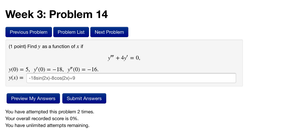 Solved Week 3: Problem 14 Problem ListNext Problem Previous | Chegg.com