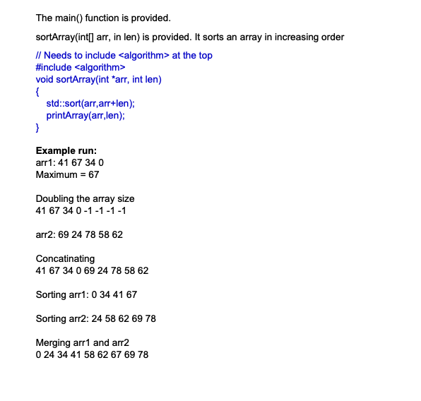 Solved Write a C++ program pointerFunctions.cpp that will | Chegg.com