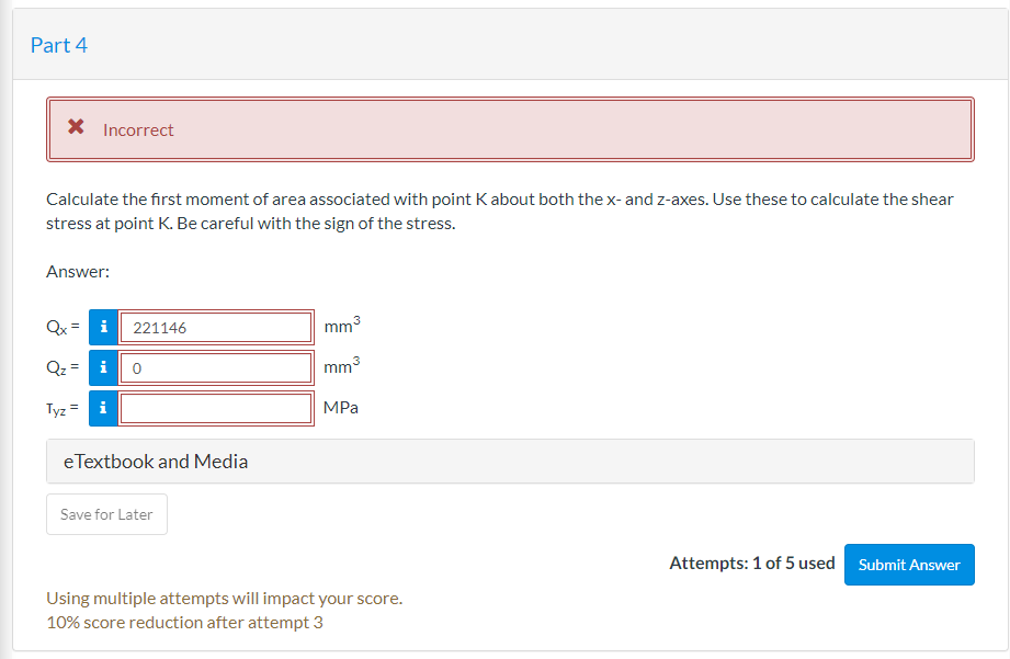 Solved Three loads are applied to the rectangular tube. The | Chegg.com