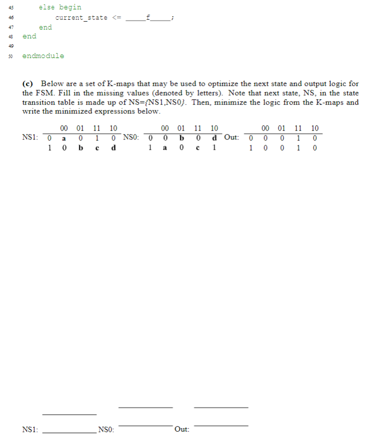 Solved (a) Consider the following state transition diagram | Chegg.com