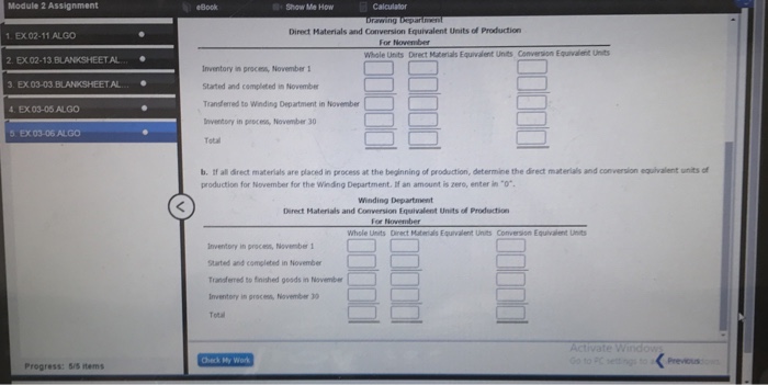 Solved Module 2 Assignment Show Me How Equivalent Units of | Chegg.com