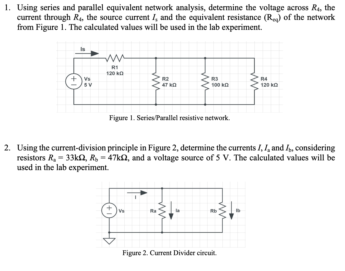 Solved 1. Using series and parallel equivalent network | Chegg.com