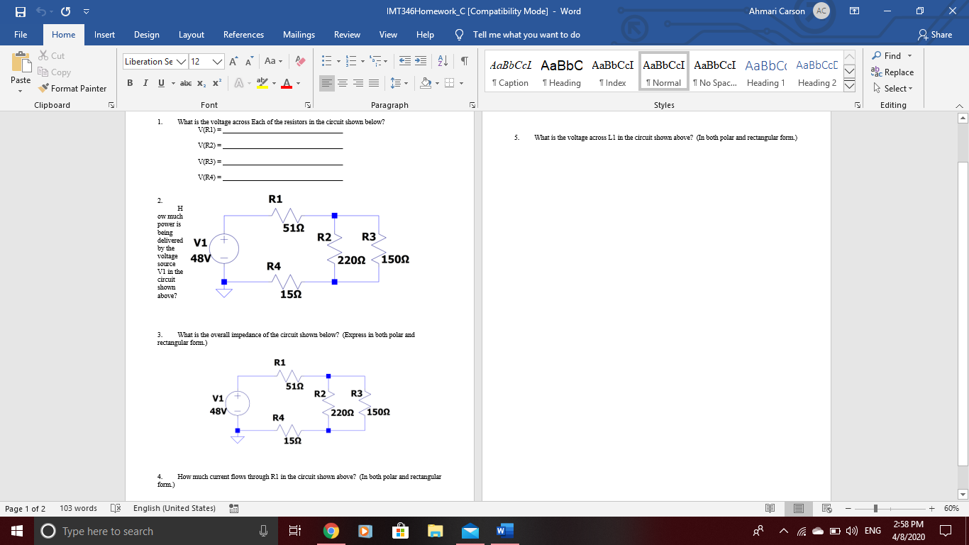 Solved SU IMT346 Homework_C [Compatibility Mode] - Word | Chegg.com