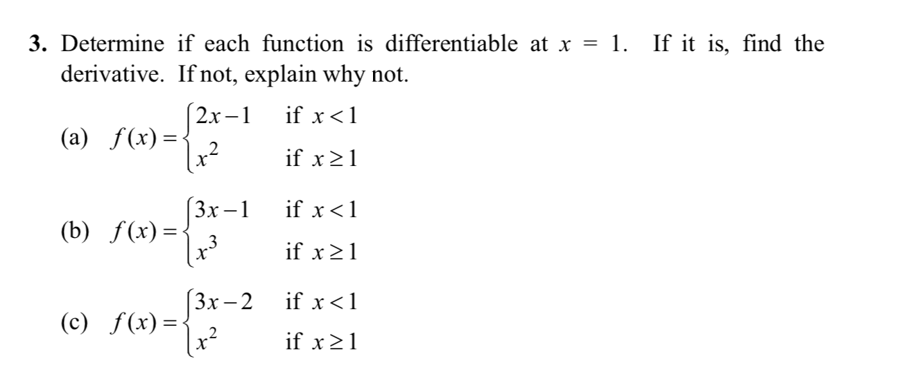 Solved prove using the definition of differentiable. the | Chegg.com