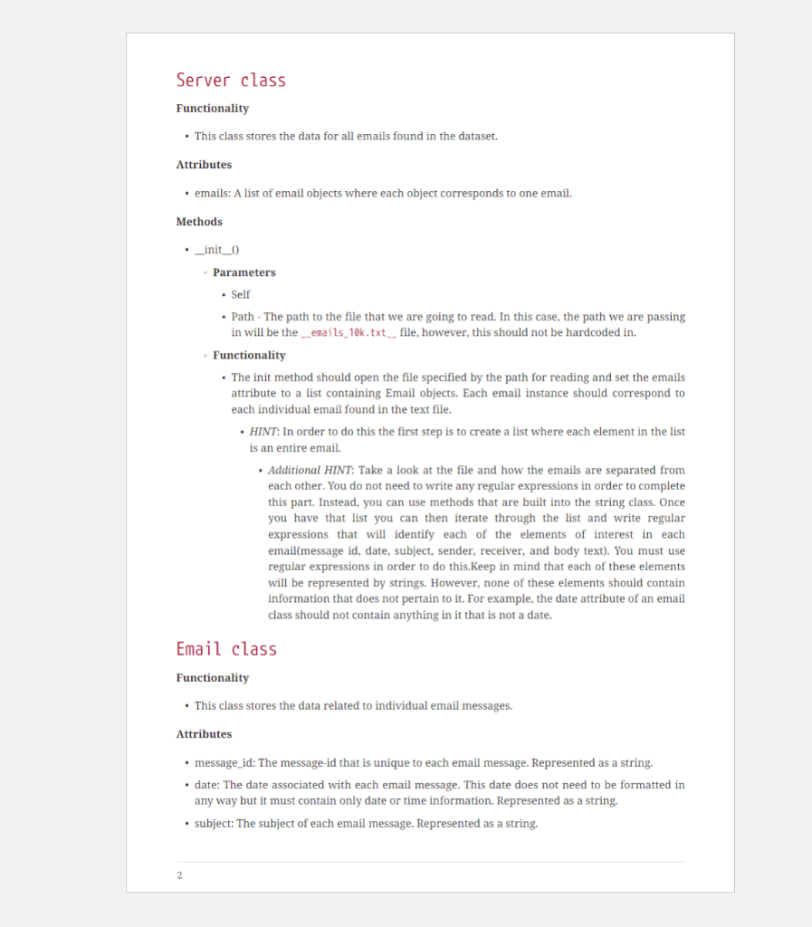 Solved Homework: Enron Analysis Table of Contents 1 1 2 2 | Chegg.com