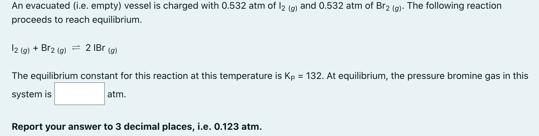 Solved An evacuated (i.e. empty) vessel is charged with | Chegg.com