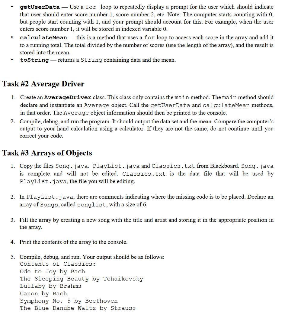 Solved Arrays Lab Objectives Be Able To Declare And 