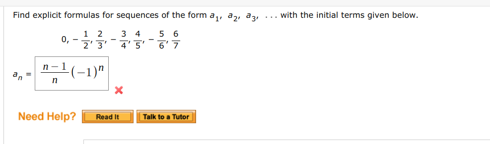 Solved Find explicit formulas for sequences of the form az, | Chegg.com