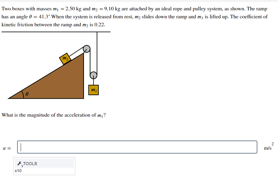 Solved Two boxes with masses 𝑚1= 1= 2.50 kg and 𝑚2= 2= | Chegg.com