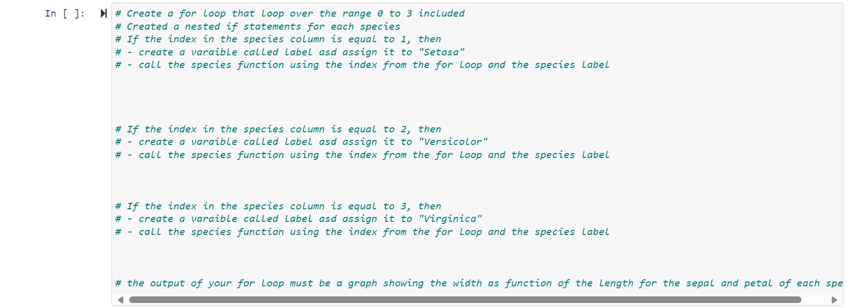 Solved data = np.loadtxt("Iris.txt", skiprows=1)column_name | Chegg.com