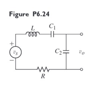 Solved 6.24 Use the impedance method to obtain the transfer | Chegg.com