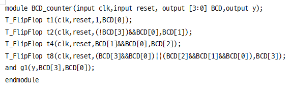 BCD counter verilog code using T-Flipflop ! plz help | Chegg.com