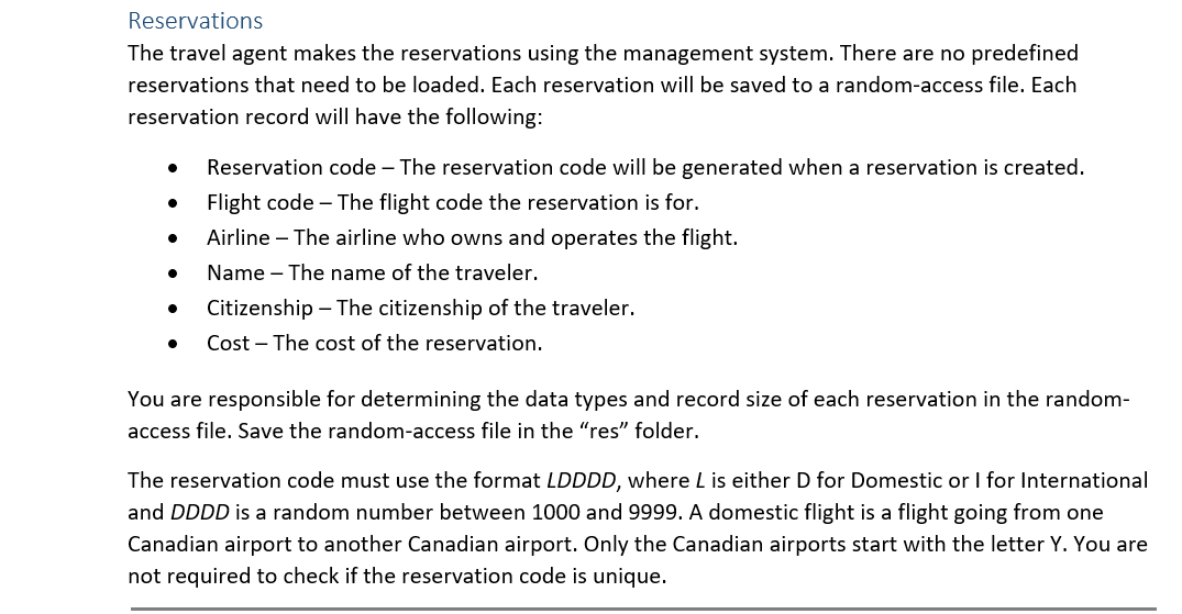 Solved Problem A travel agency is looking to implement a | Chegg.com