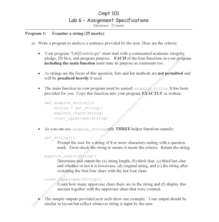 Solved with python and make sure uppercase amt prints all | Chegg.com
