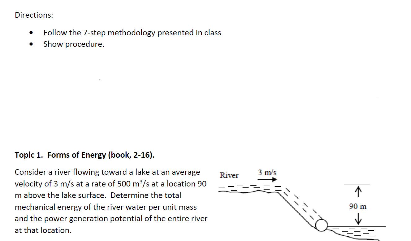 Solved Directions: Follow the 7-step methodology presented | Chegg.com