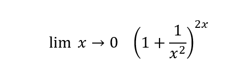 Solved limx→0(1+x21)2x | Chegg.com