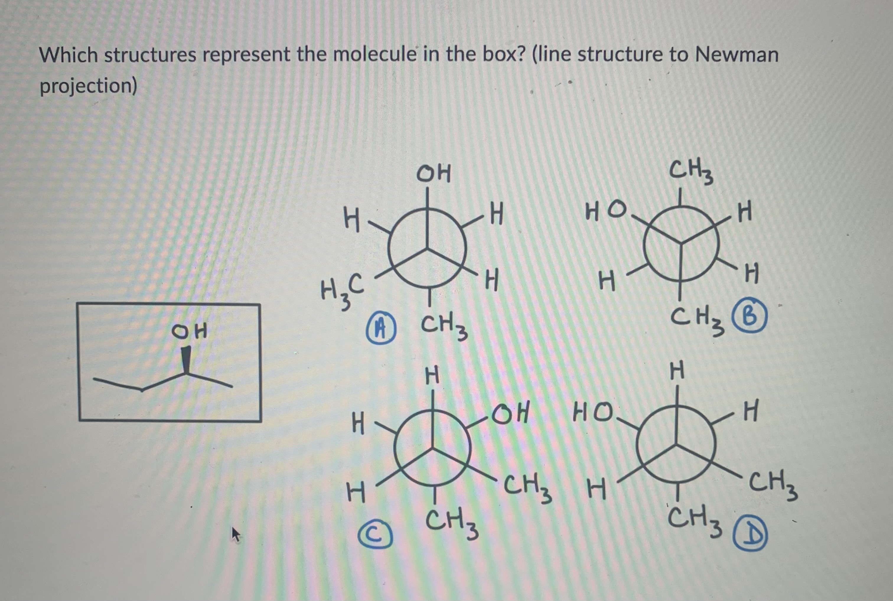 Solved Which structures represent the molecule in the box? | Chegg.com