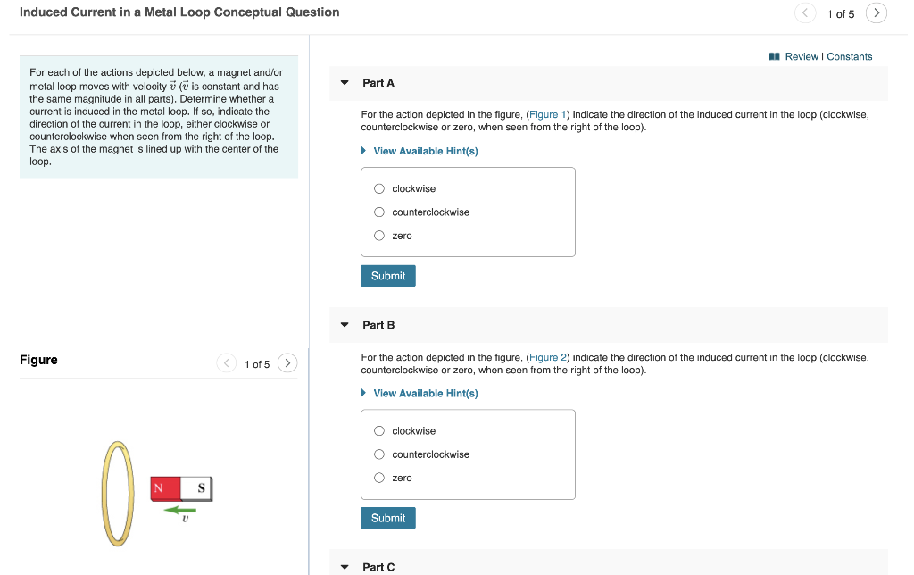 Induced Current in a Metal Loop Conceptual Question