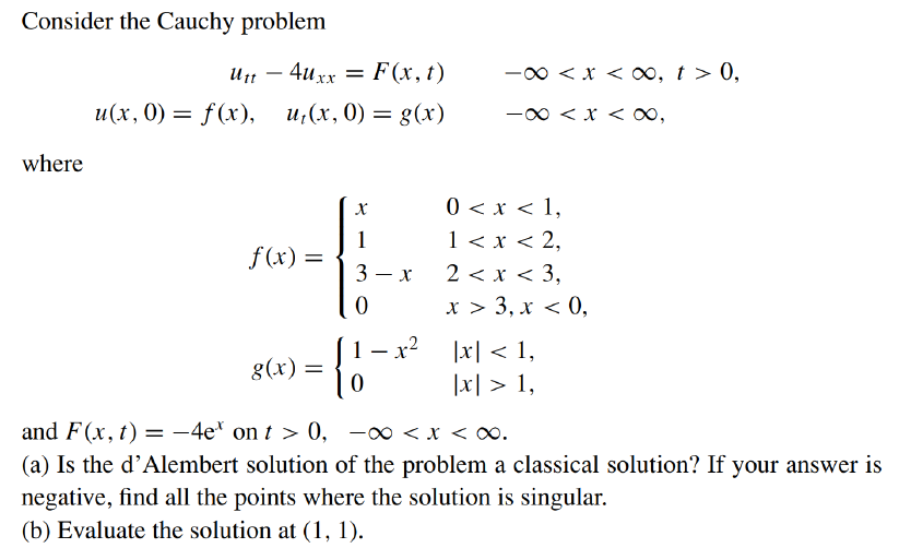 Solved Consider the Cauchy problem | Chegg.com