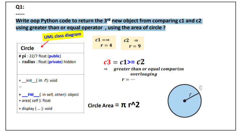 Solved Q1: Write oop Python code to return the 3rd new | Chegg.com