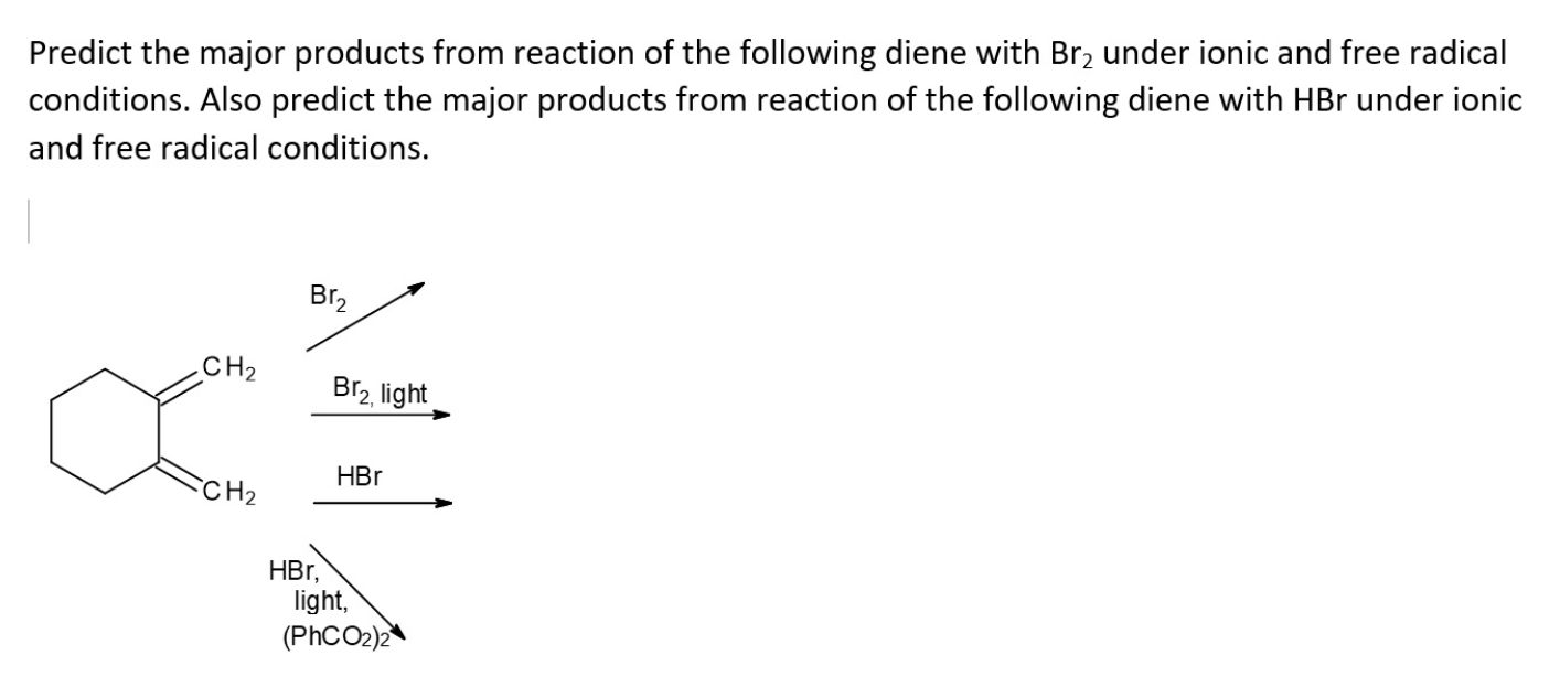 Solved Predict the major products from reaction of the | Chegg.com