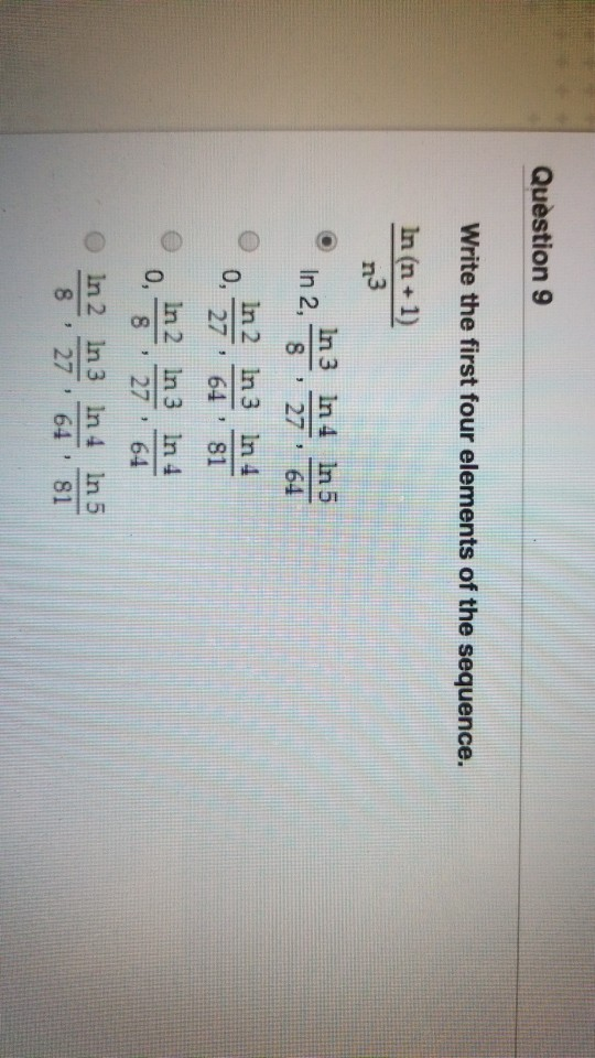 Solved Quèstion7 Find the limit of the sequence if it | Chegg.com