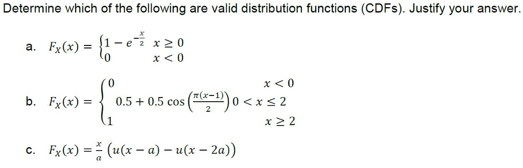Solved Determine which of the following are valid | Chegg.com